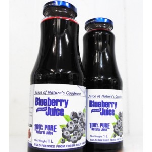 Blueberry Juice 100% Pure 1L